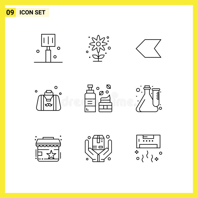 9 Universal Outlines Set For Web And Mobile Applications Foam