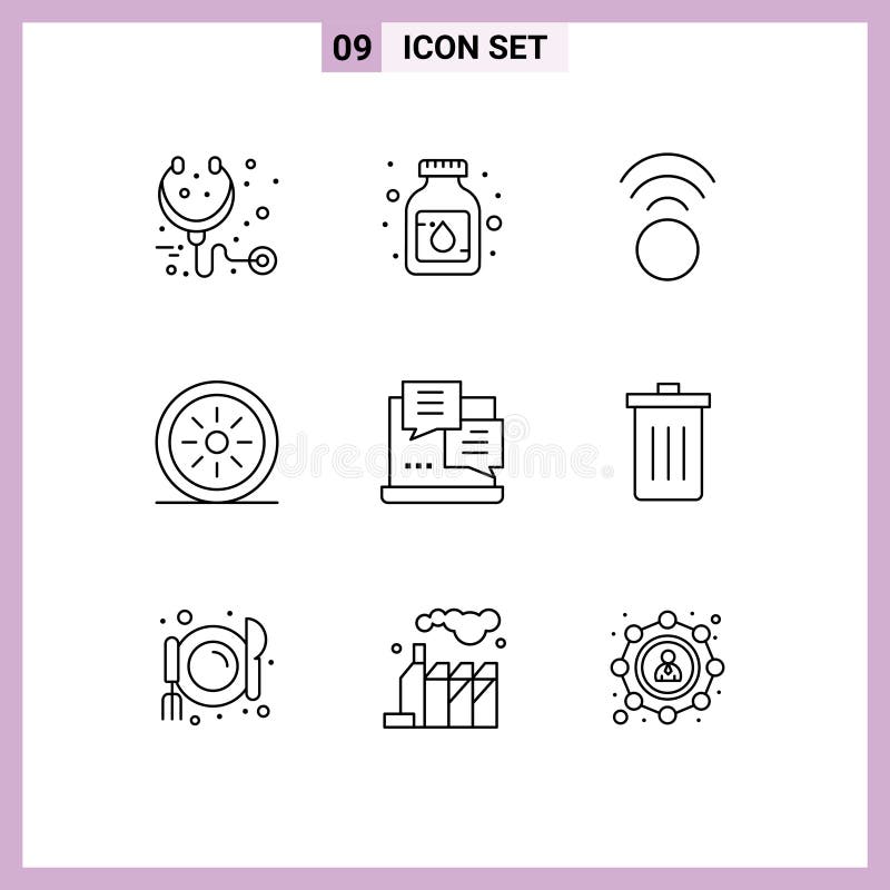 9 Universal Outlines Set For Web And Mobile Applications Web Internet