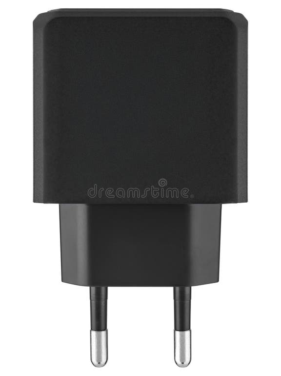Universal Power Adapter for Mobile Devices, on a White Background Stock ...