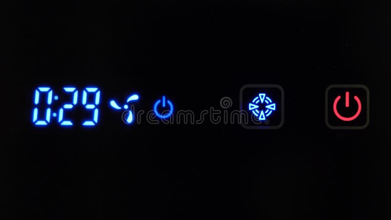 Blue Digital Clock Countdown Stock Video - Video of blinking, countdown ...