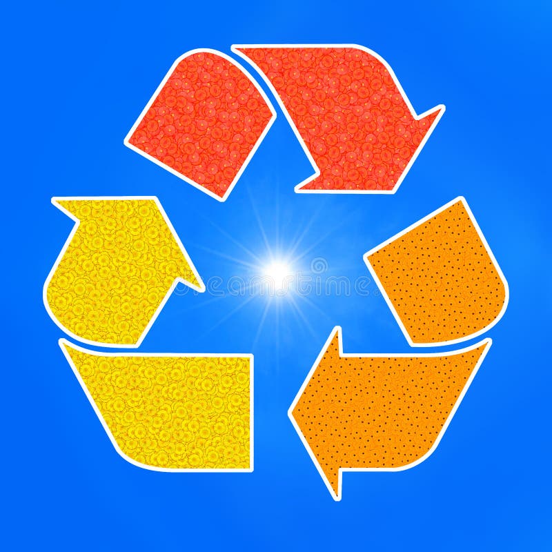 The Universal Recycling Symbol Stock Illustration - Illustration of ...