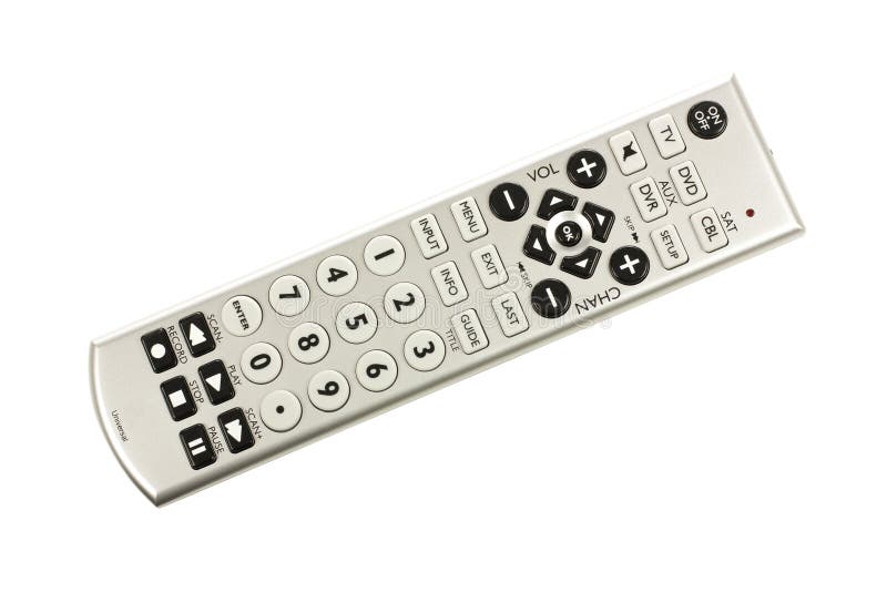 Infrared Universal Remote Control Stock Image - Image of electrical ...