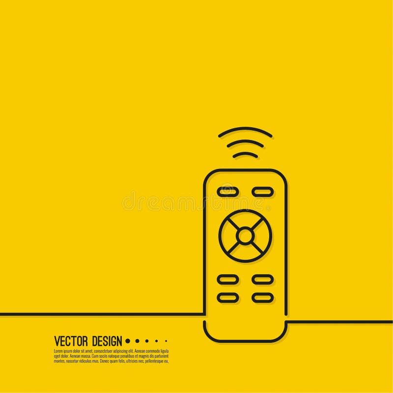 Universal Remote Control Icon, Outline Style Stock Vector ...