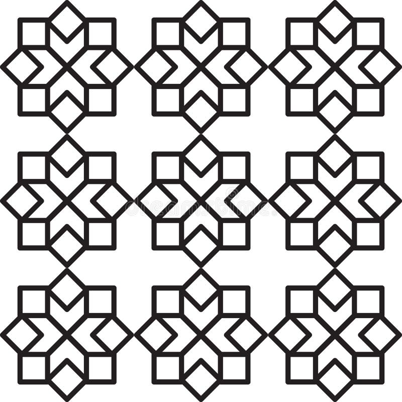 Universal Repeating Abstract Shape in Black and White Stock Vector ...