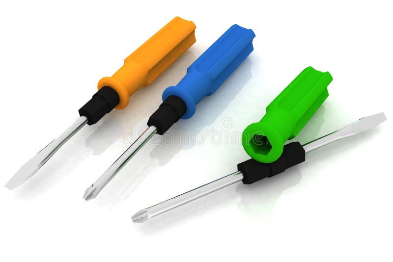 Universal screwdriver stock illustration. Illustration of opening ...