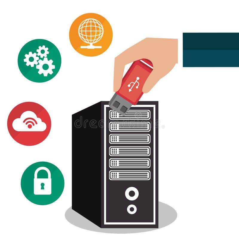 Universal Serial Bus illustrazione di stock. Illustrazione di ...