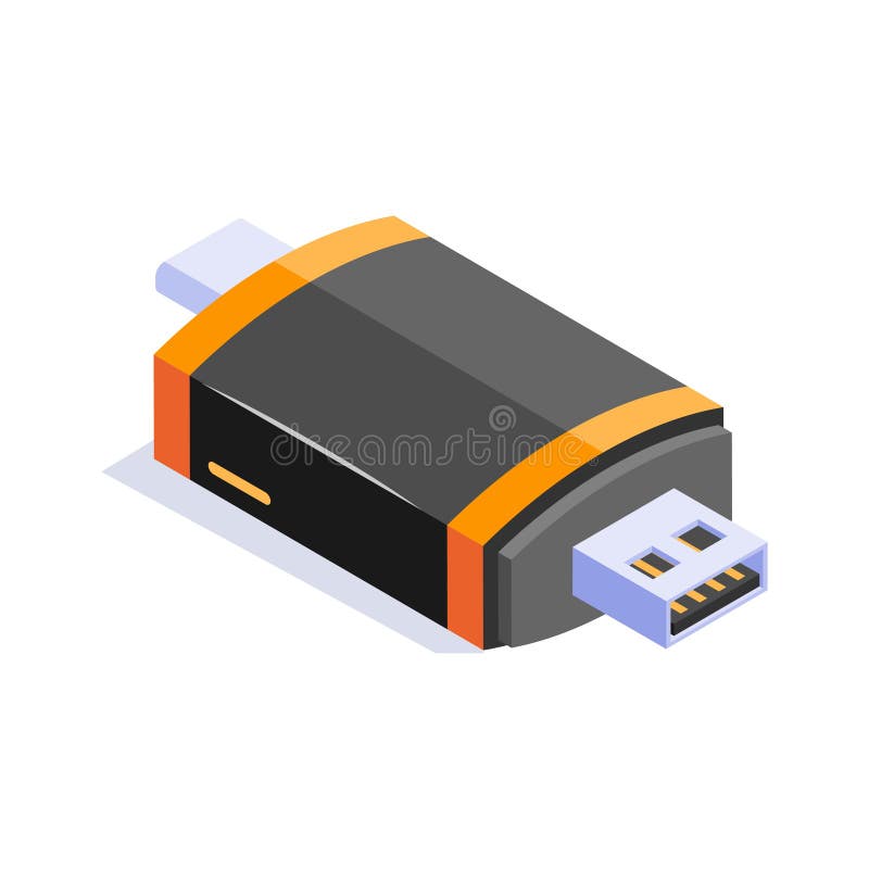 Universal Serial Bus, External Data Storage, Flash Drive Icon in ...