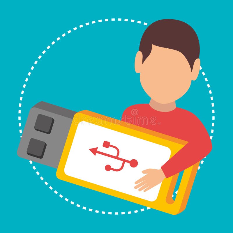 Universal Serial Bus stock illustration. Illustration of concept - 63410247