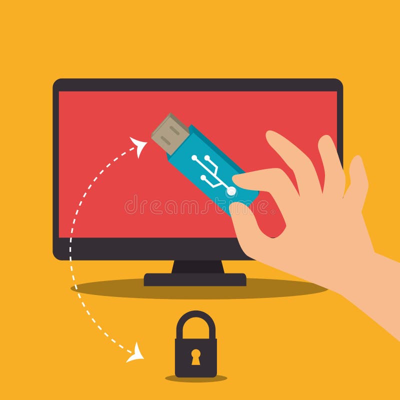 Universal Serial Bus stock illustration. Illustration of multimedia ...