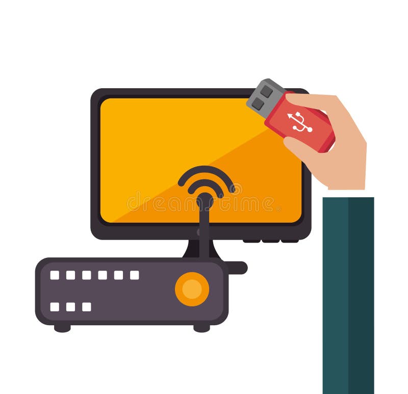 Universal Serial Bus stock illustration. Illustration of modern - 63410437