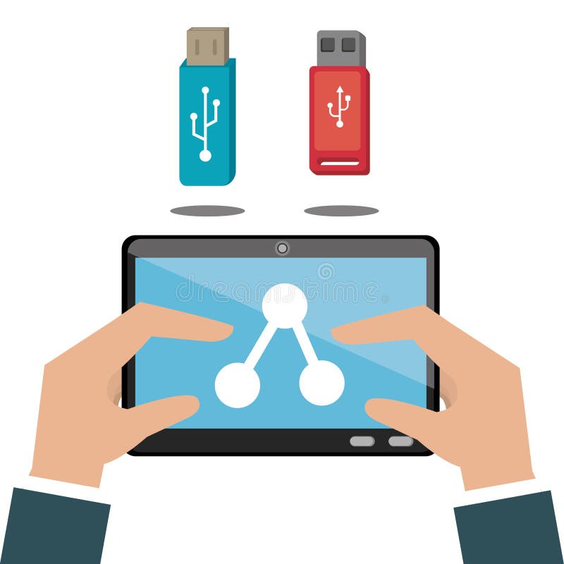Universal Serial Bus stock illustration. Illustration of information ...