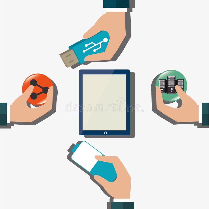 Universal Serial Bus stock illustration. Illustration of storage - 63410473