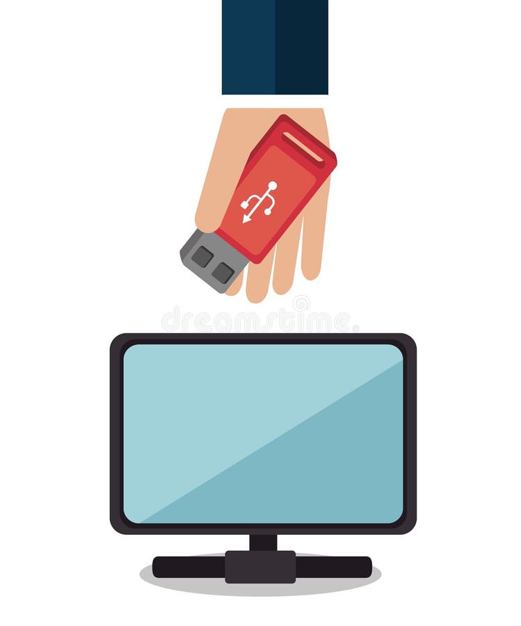 Universal Serial Bus stock illustration. Illustration of computer ...