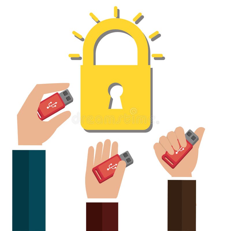 Universal Serial Bus stock illustration. Illustration of drive - 63410527