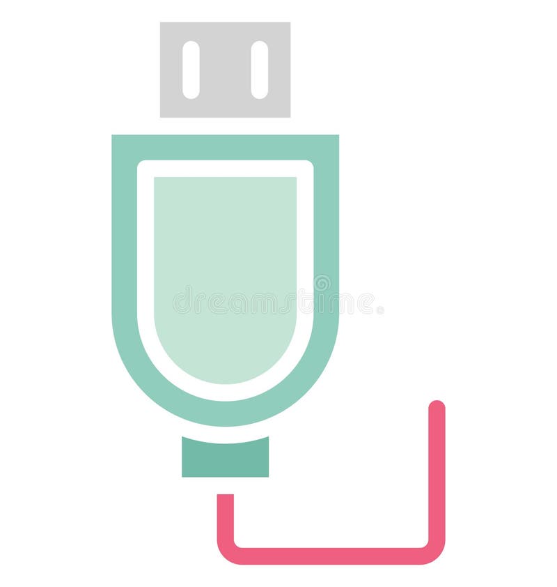 Universal Serial Bus Isolated Vector Icon Which Can Easily Modify or ...