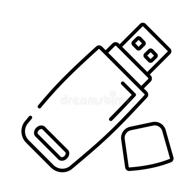 Universal Serial Bus, Modern Flat Icon of Usb, External Storage Device ...