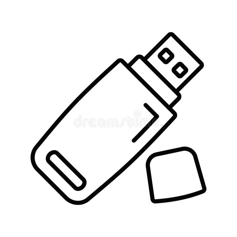 Universal Serial Bus, Modern Flat Icon of Usb, External Storage Device ...