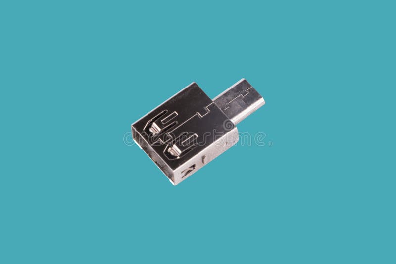 Universal Serial Bus USB Drive Connected To the Adapter Isolated Stock ...