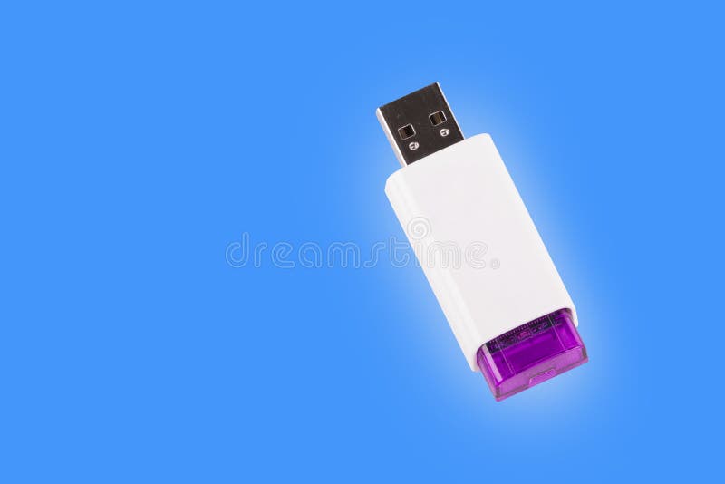 Universal Serial Bus USB Drive Connected To the Adapter Isolated Stock ...
