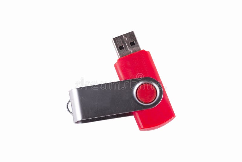 Universal Serial Bus USB Drive Connected To the Adapter Isolated Stock ...