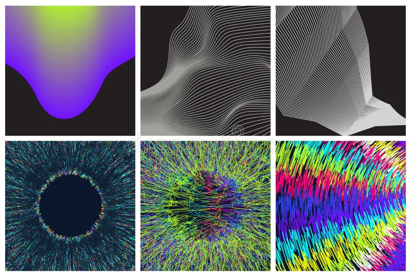 Universal Set Geometric Shape with Text Template Stock Vector ...