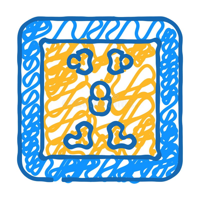 Universal Socket Power Icon Doodle Illustration Stock Vector ...