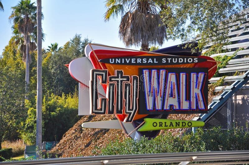 Universal Studios City Walk Orlando, Florida, USA Editorial Image ...