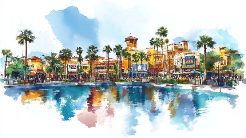 Universal Studios Florida. Universal Studios Florida Hand Drawn ...