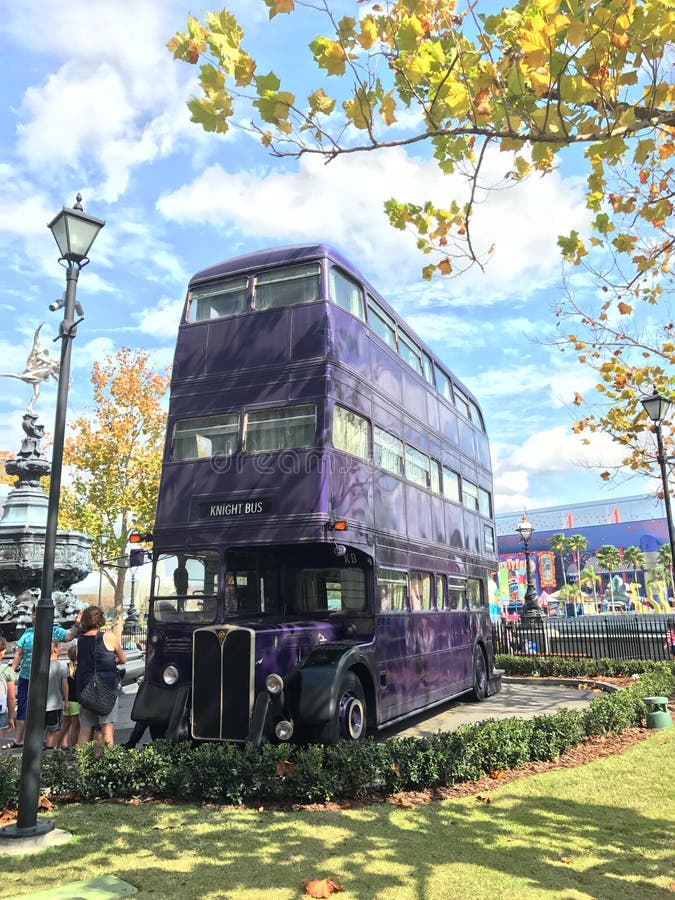 Universal Studios Wizarding World Harry Potter Knight Bus Stock Photos ...