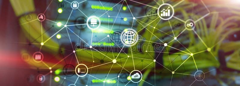 Universal Technology Background for Your Project. Web and Lines. Stock ...