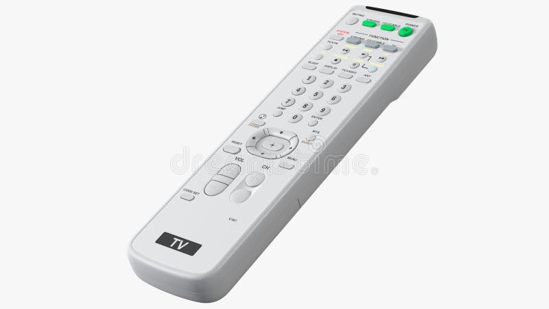 Universal Television Remote Control with Multiple Functions Stock Photo ...