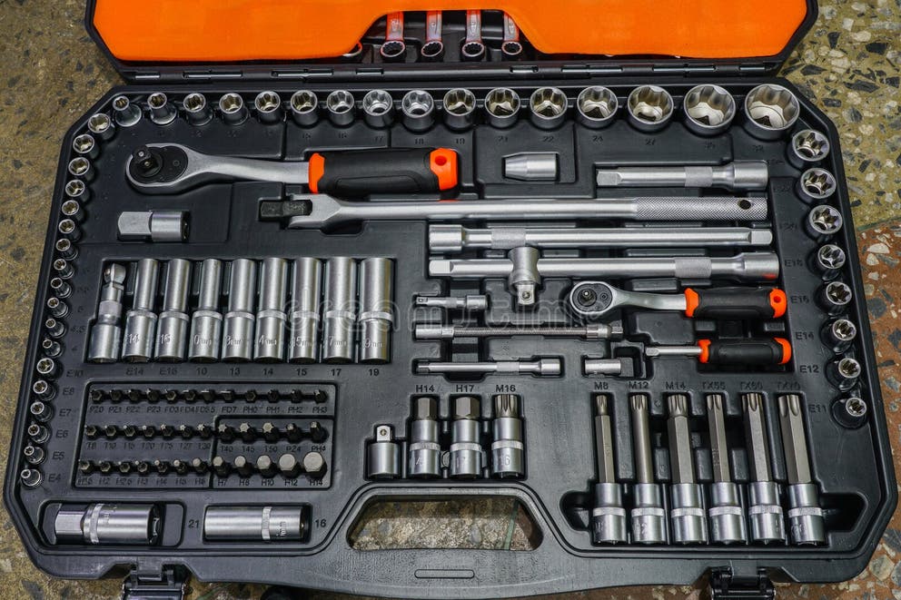 Universal Tool Box, Tool Kit with Set of Hex, Torx and Screwdriver Bits ...