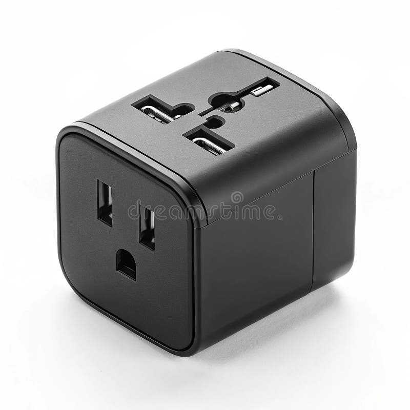 Universal Travel Adapter with Multi Plugs Stock Illustration ...