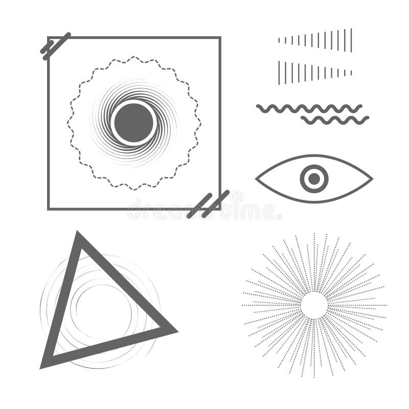 Universal Trend Geometric Shapes. Vector Design Elements Set for You ...