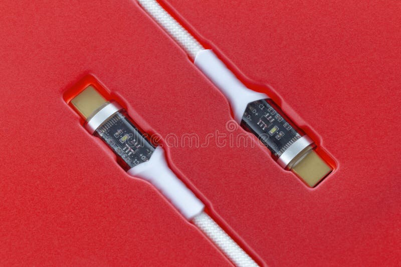 Universal USB Type-c 100W Cable with a Modern Connector for Charging ...