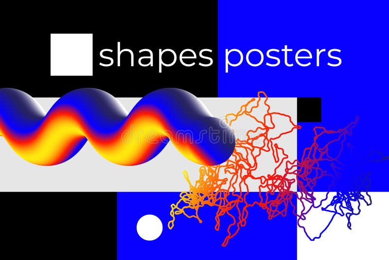 Universal Vector Background with Editable Shapes Stock Vector ...