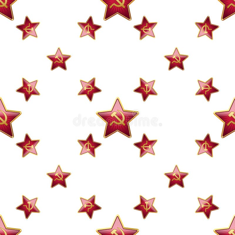 Universal Vector Badge Soviet Union Stars Seamless Stock Vector ...