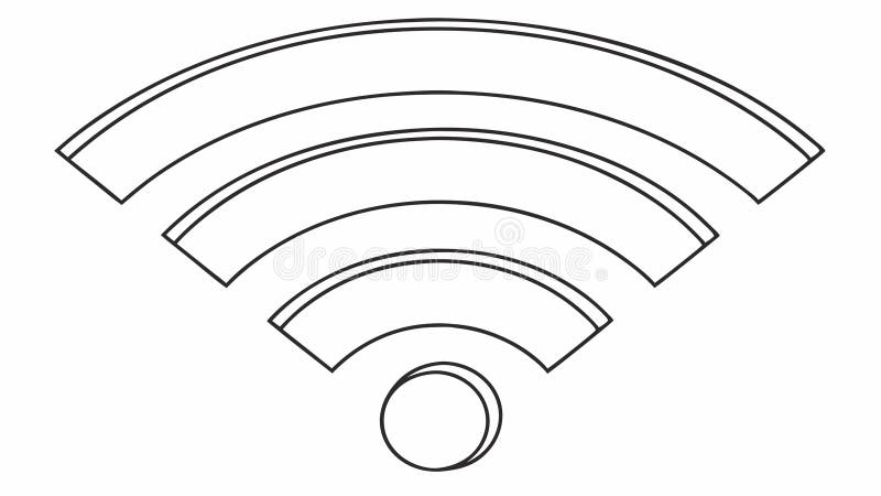 Universal WiFi Symbol, Representing Wireless Internet and Global ...