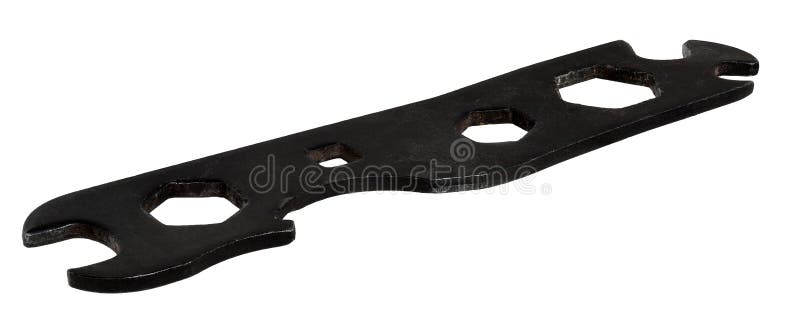Universal Wrench Key with Tooth Isolated on White Stock Image - Image ...