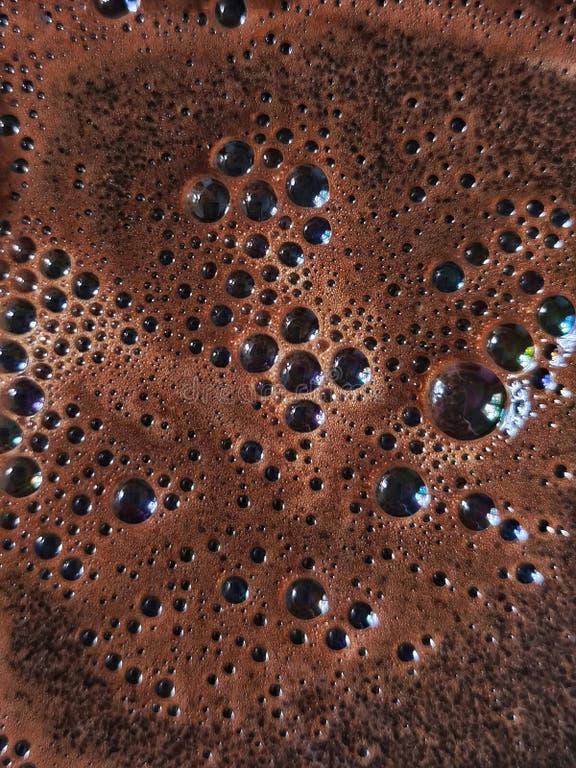 A Universe of Coffee Bubbles Stock Photo - Image of caffeine, spherical ...