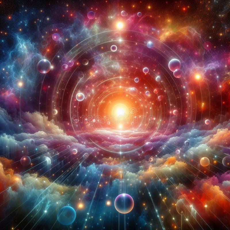 Universe cosmic harmony stock illustration. Illustration of macrocosm ...