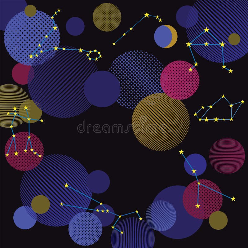 Universe, Cosmos and Planets Stock Vector - Illustration of cosmos ...