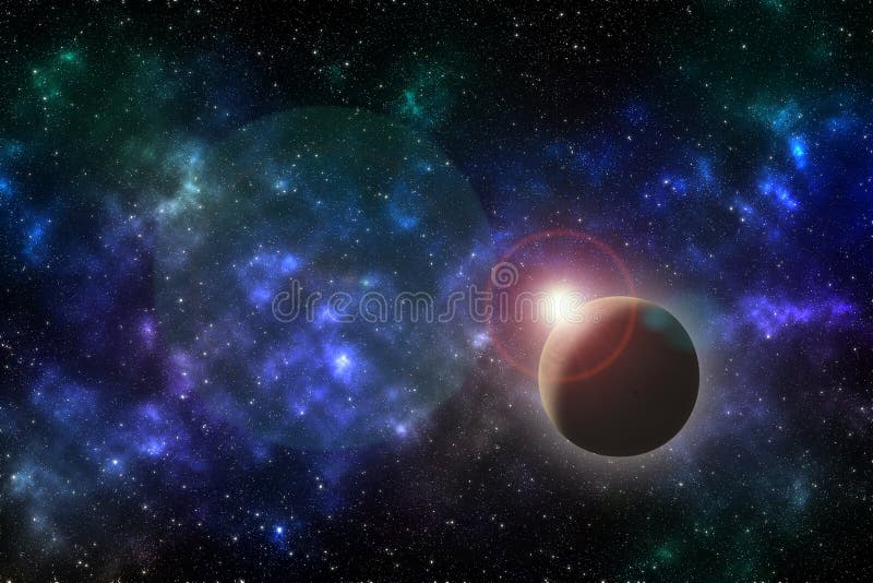 Universe effect stock illustration. Illustration of blue - 55425576