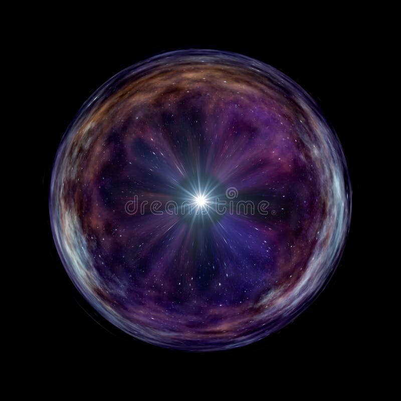 The universe expands stock illustration. Illustration of galaxy - 153987447