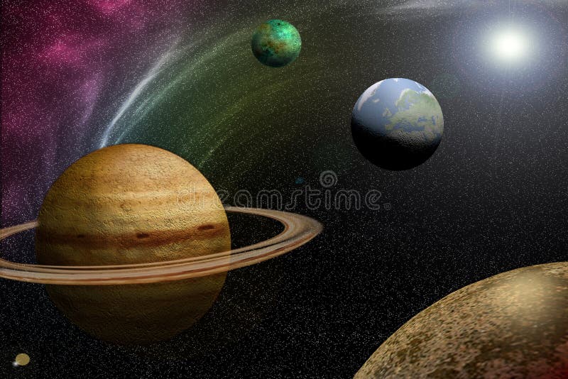 Lighted Planets Stock Illustrations – 8 Lighted Planets Stock ...