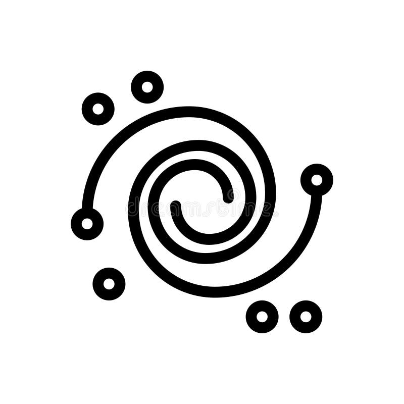 Universe Vector Thin Line Icon Stock Vector - Illustration of pictogram ...