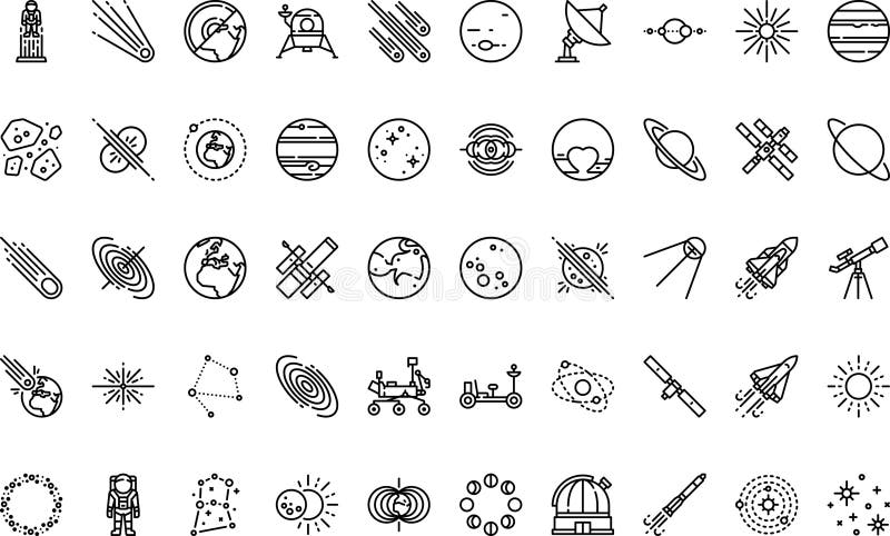 Universe Icons High-Quality Vector Icons Collection with Editable ...