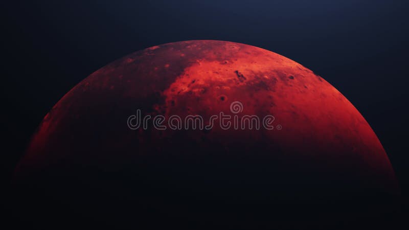 Animation of Big Planets Mars in Space Stock Video - Video of panorama ...