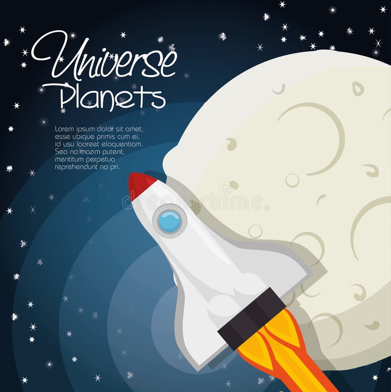 Universe Planets Space Concept Stock Vector - Illustration of emblem ...