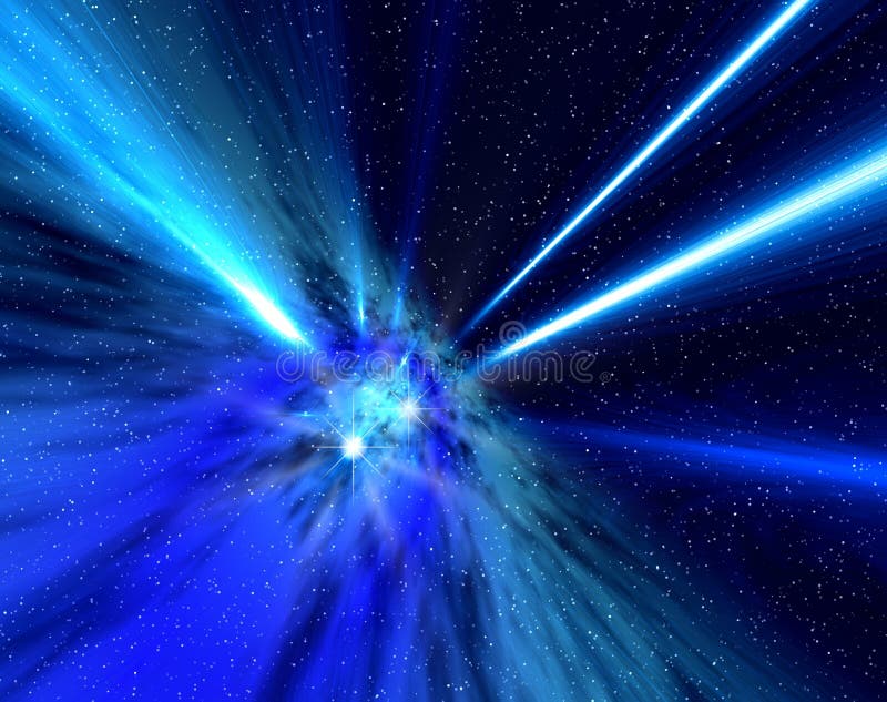 Multicoloured Light Rays stock illustration. Illustration of flight ...